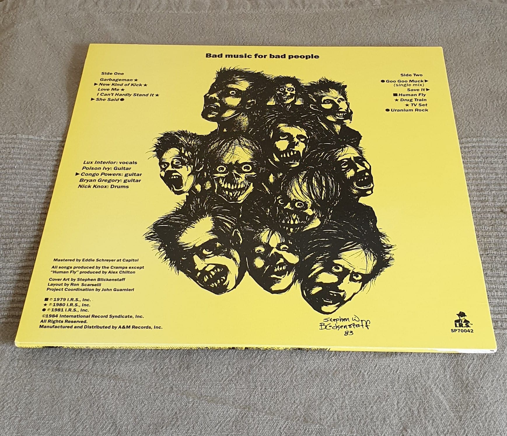 Cramps Bad Music For Bad People Coloured Vinyl LP Record Vinyl Cramps Bad Music For Bad People Coloured Vinyl LP Record Vinyl